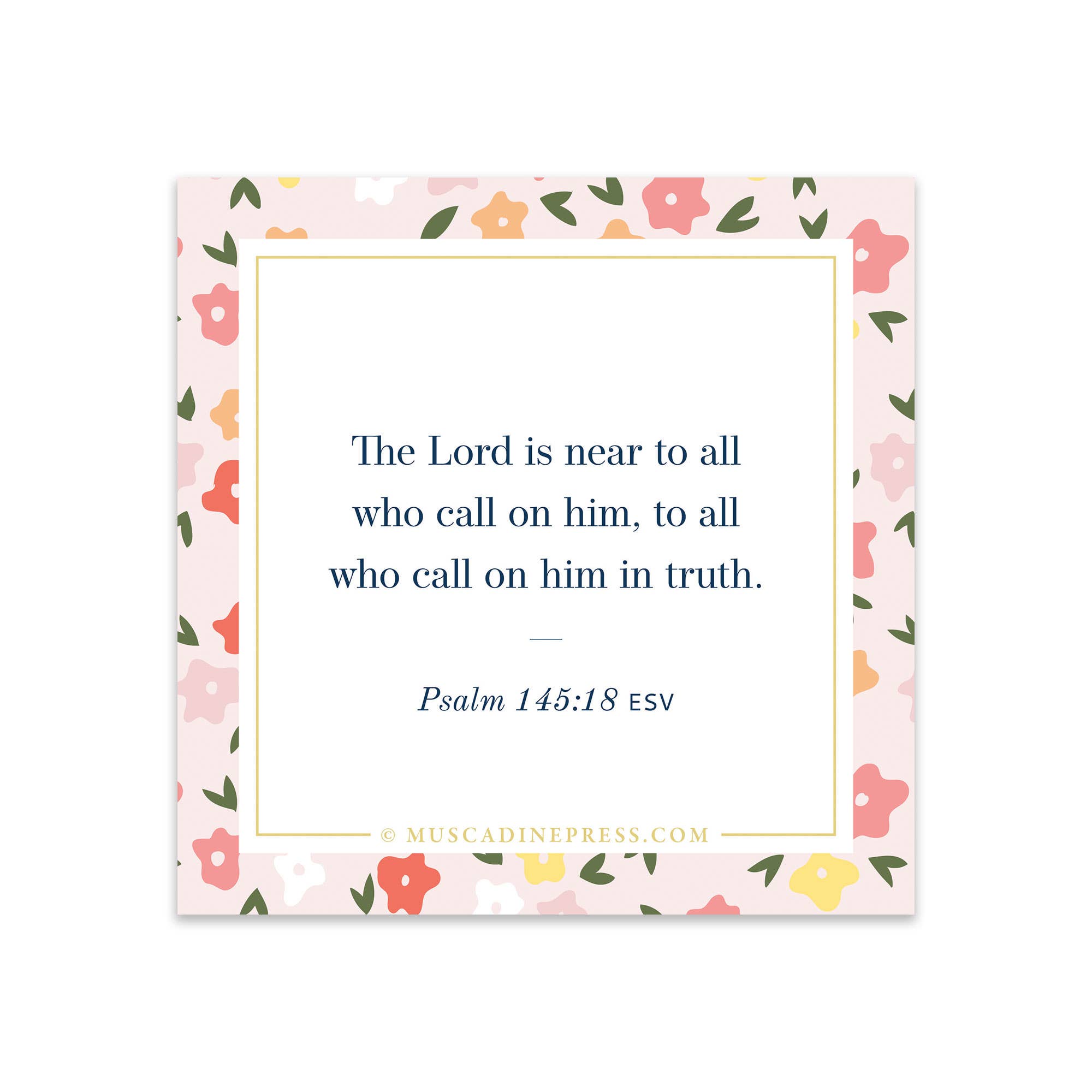 Scripture Static Cling, The Lord Is Near – Pike Road Proper, LLC